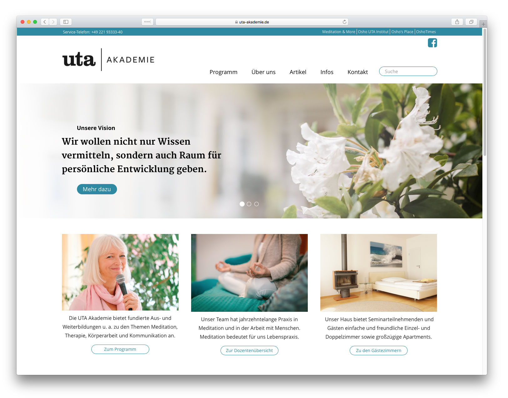 Web-Plattformen für das UTA-Netzwerk | KölnDesign e.V.